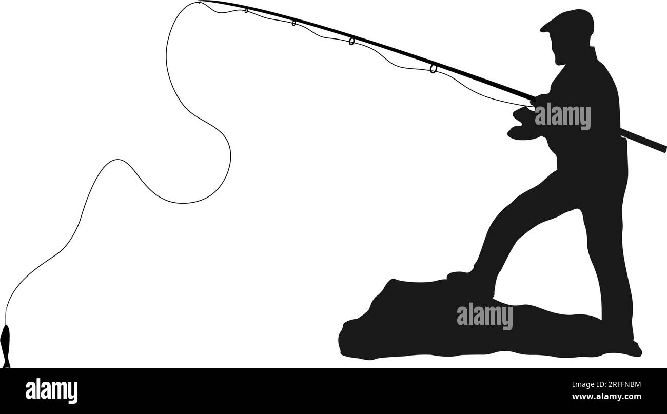 Man Fishing Silhouette Png