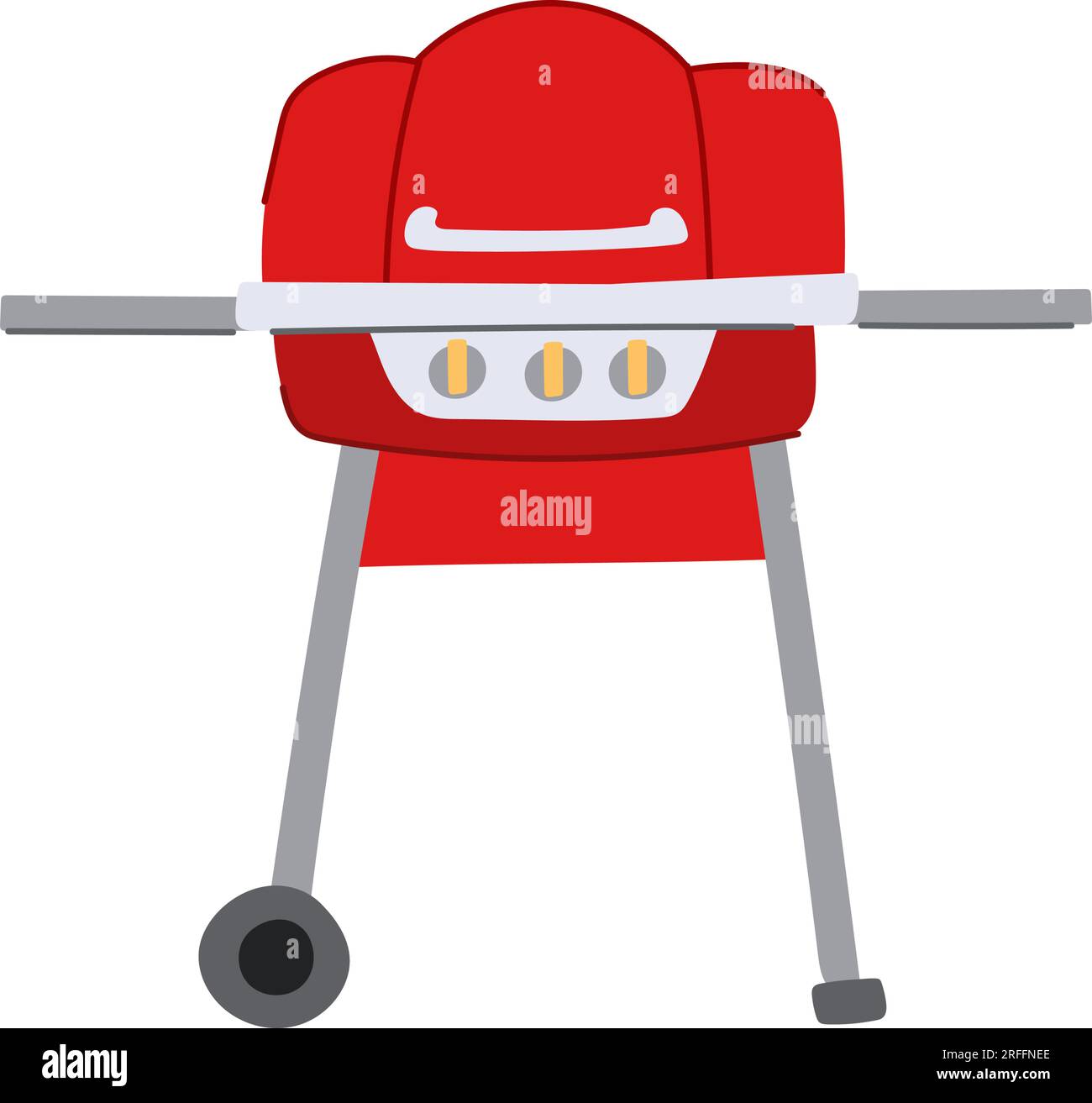 barbeque grill bbq cartoon vector illustration Stock Vector Image & Art ...