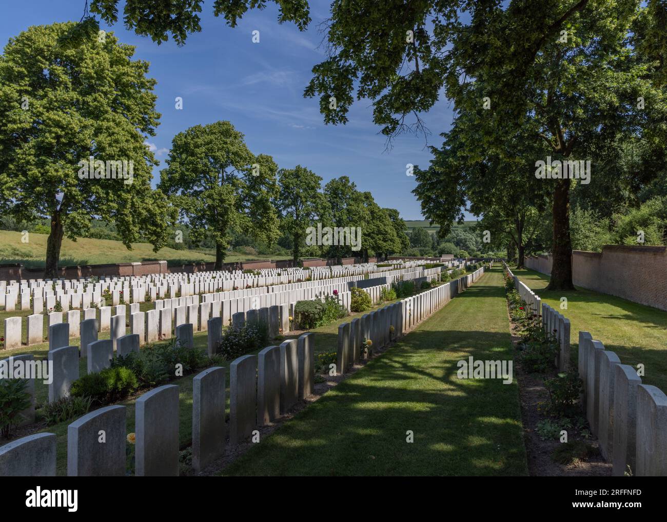 Ancre CWGC cemetery of the Great War Stock Photo - Alamy