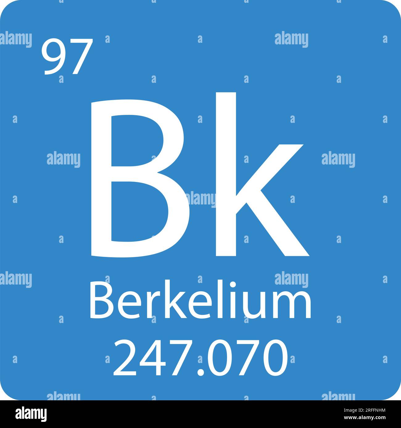 Periodic table element berkelium icon vector image Stock Vector Image ...