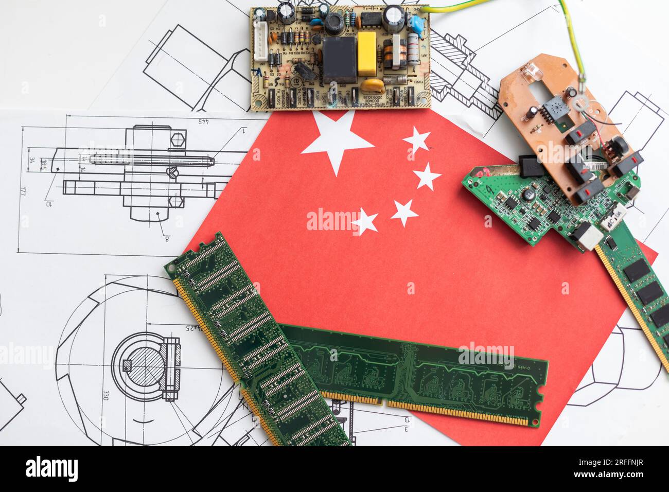 Computer code china flag hi-res stock photography and images - Alamy