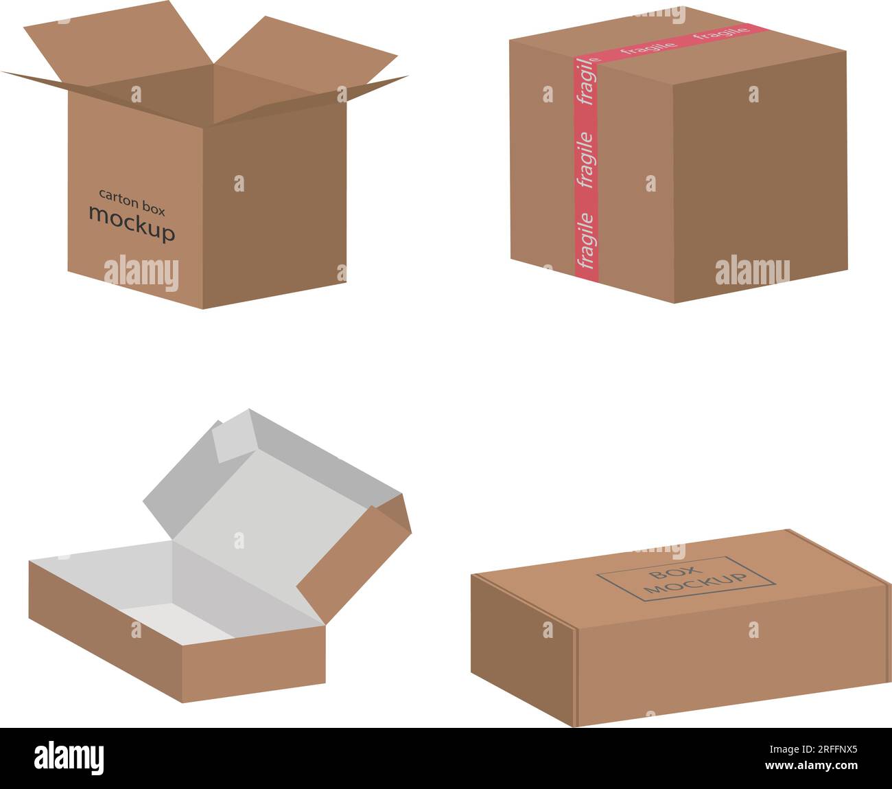 Pizza box mockup Stock Vector Images - Alamy