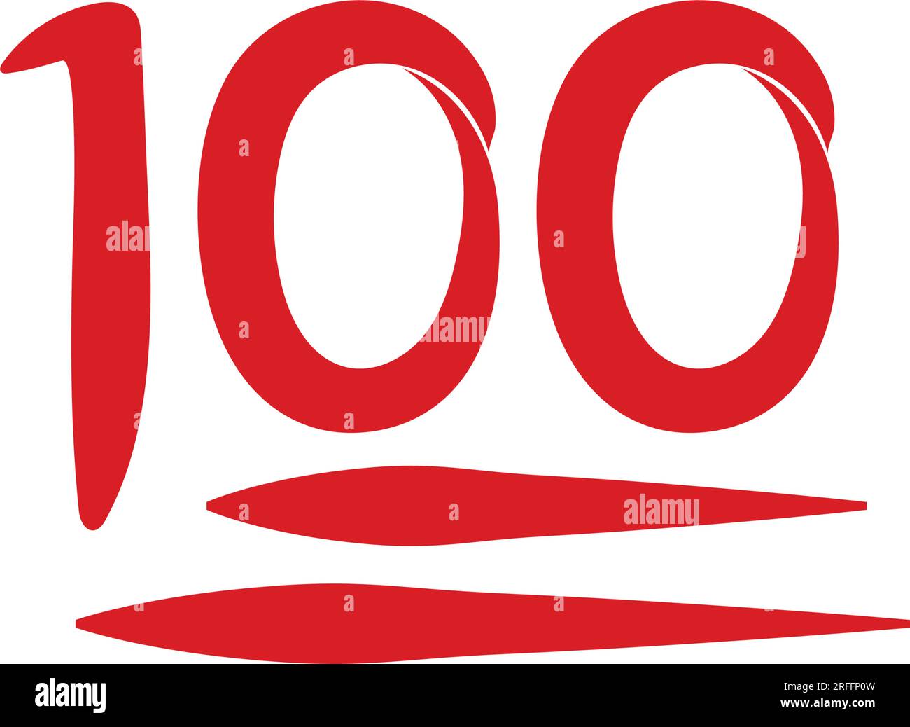 number icon 100 vector illustration design Stock Vector Image & Art - Alamy