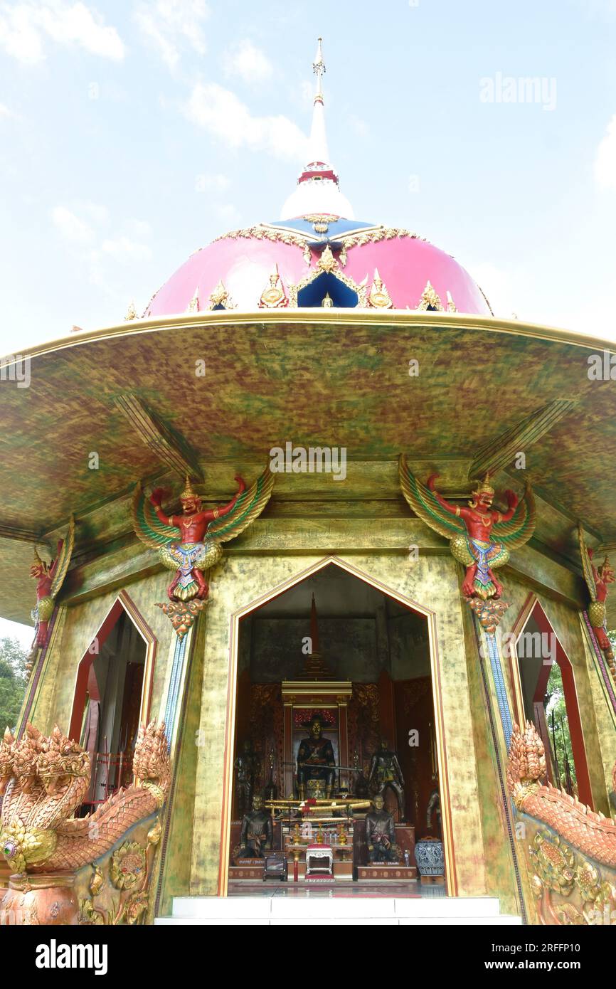 Nakornnayok Thailand August 1, 2023 : Shrine of King Taksin the Great ...