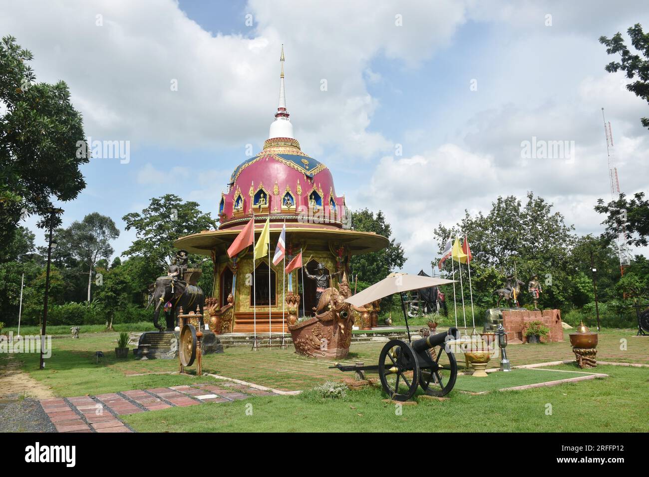 Nakornnayok Thailand August 1, 2023 : Shrine of King Taksin the Great ...