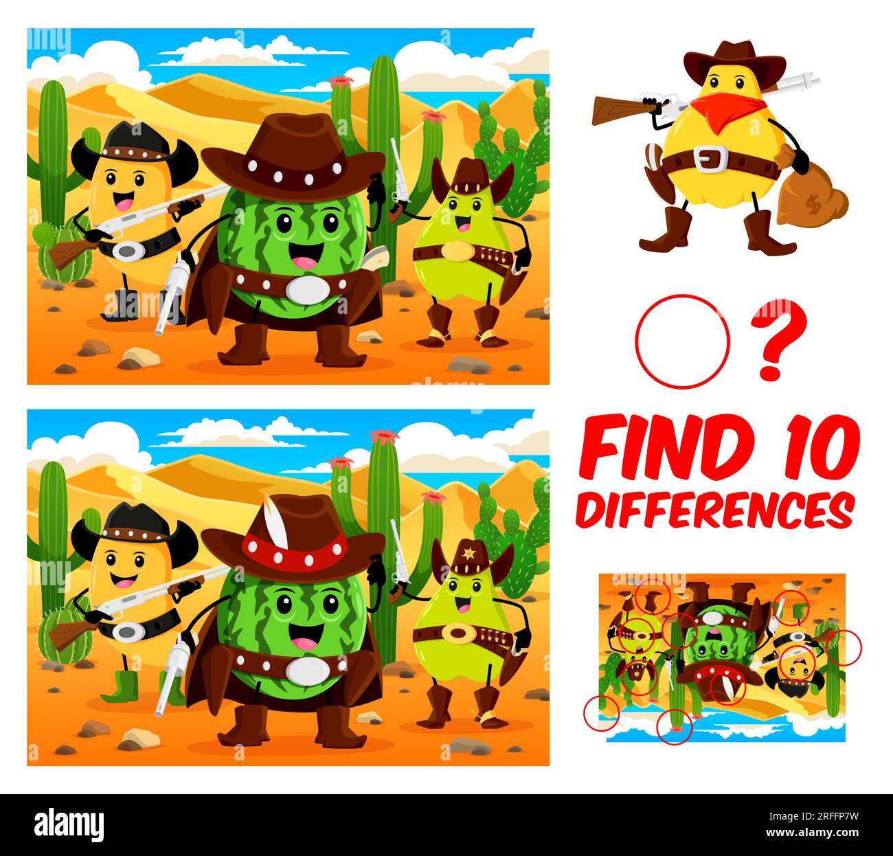 Spot the difference puzzle Cut Out Stock Images & Pictures - Alamy