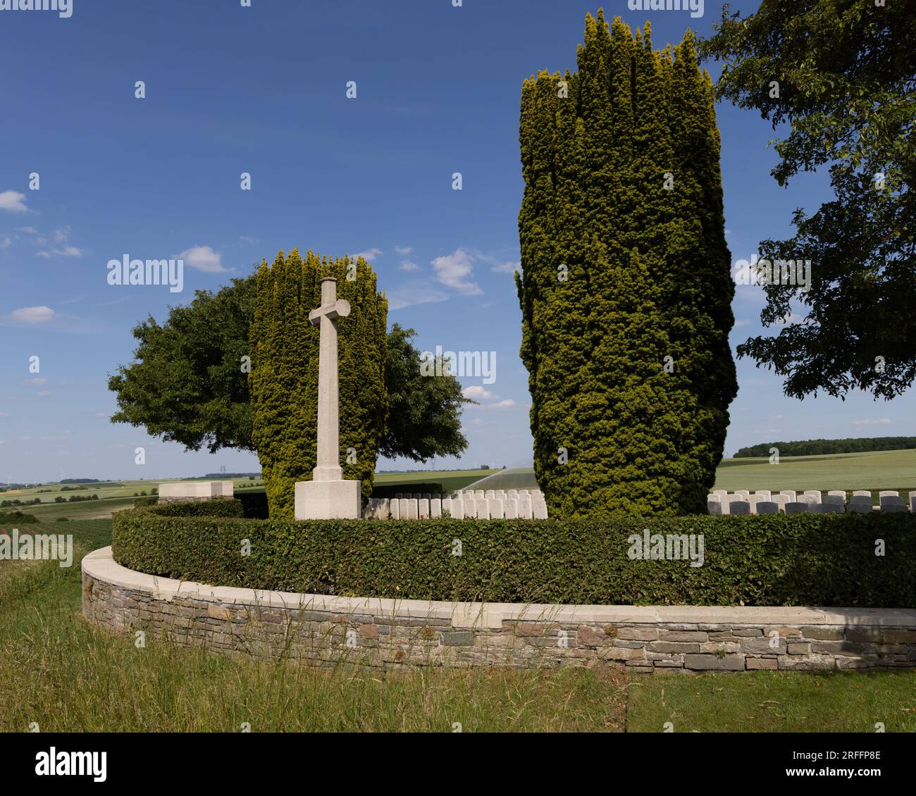 Stump Road CWGC cemetery of the Great War Stock Photo - Alamy