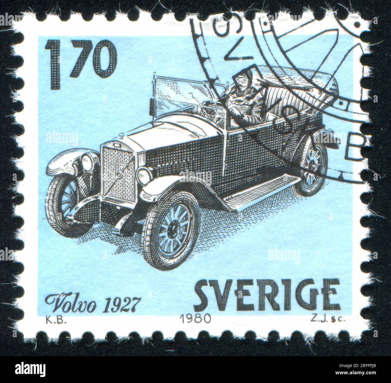 SWEDEN - CIRCA 1980: stamp printed by Sweden, shows Volvo, circa 1980 ...