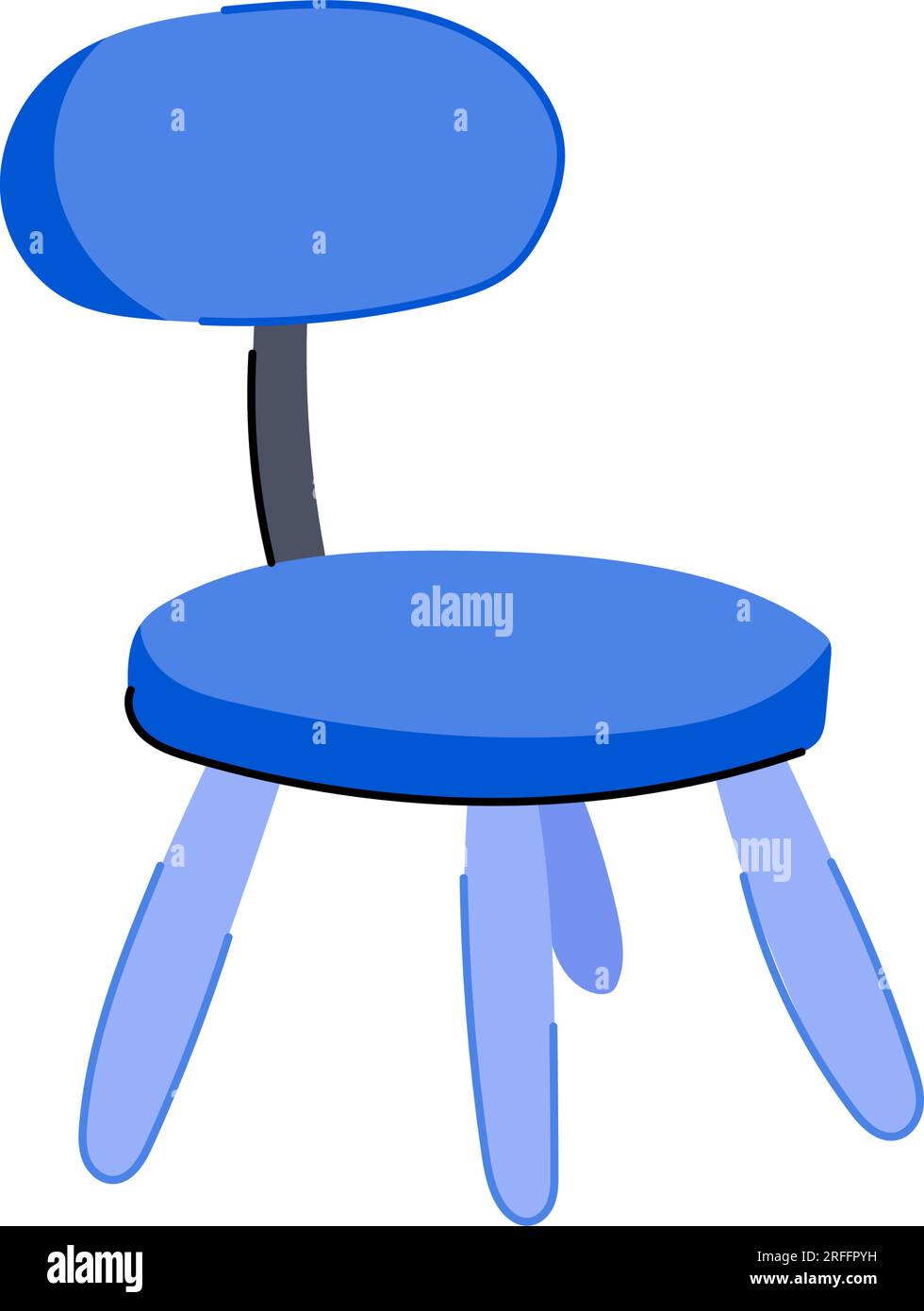cute kid chair cartoon vector illustration Stock Vector Image & Art - Alamy
