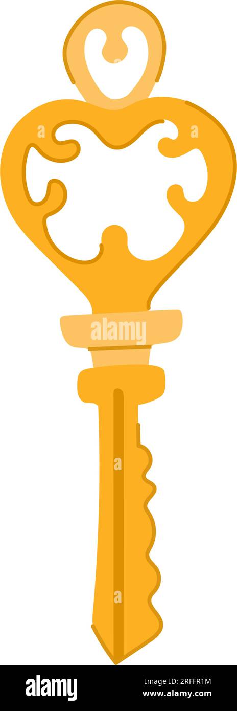 secret key vintage cartoon vector illustration Stock Vector Image & Art ...