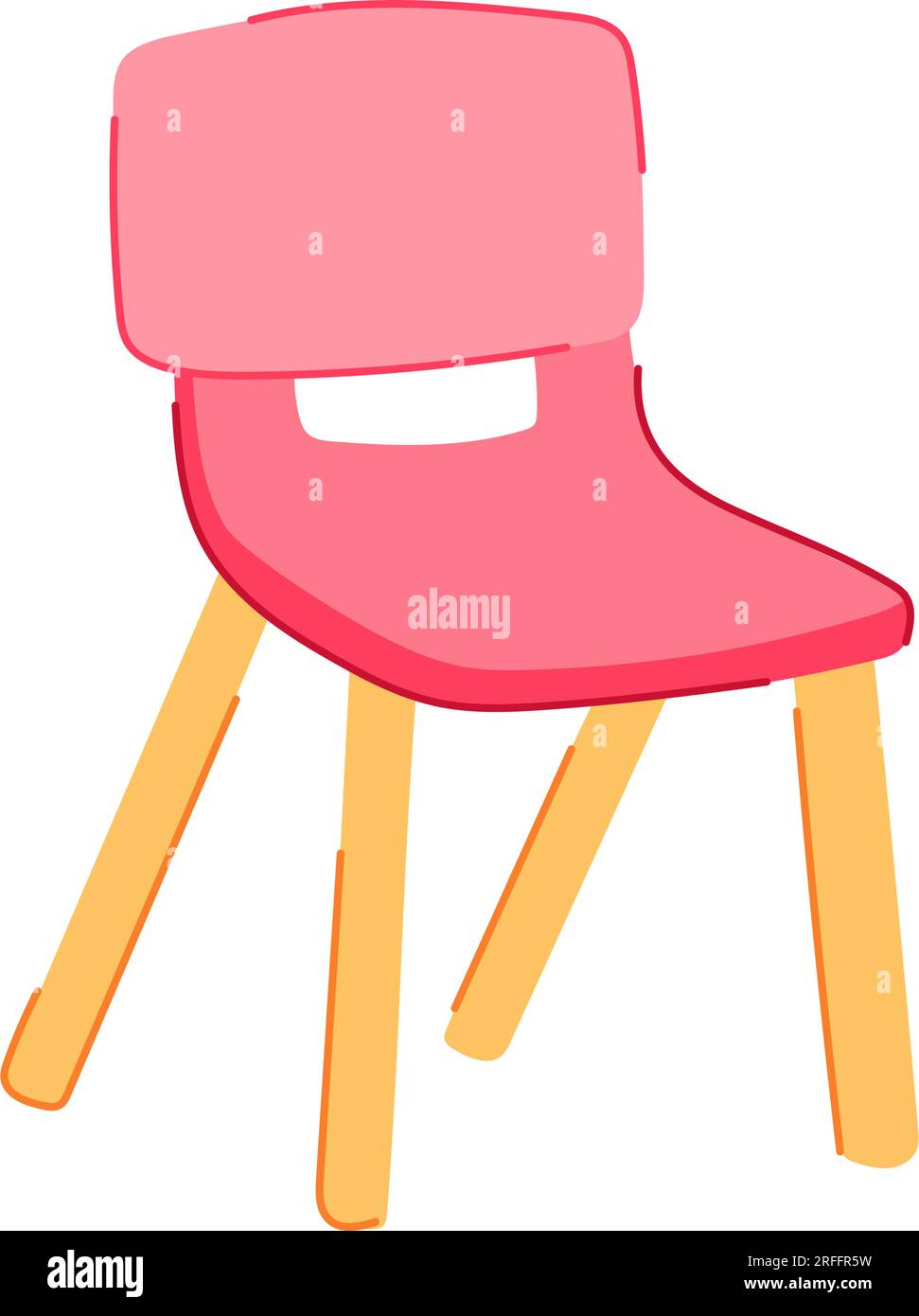 happy kid chair cartoon vector illustration Stock Vector Image & Art ...