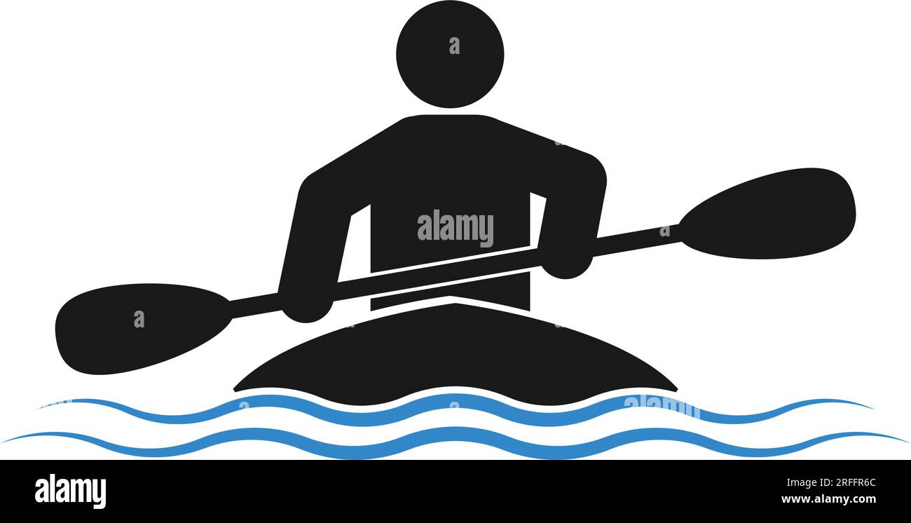 Canoe kayak symbol Stock Vector Images - Alamy
