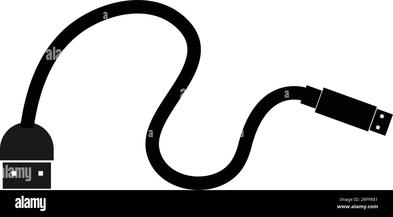 Usb stick linear icon Black and White Stock Photos & Images - Alamy