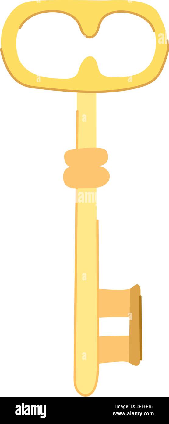 Shape Key Vintage Cartoon Vector Illustration Stock Vector Image And Art Alamy 