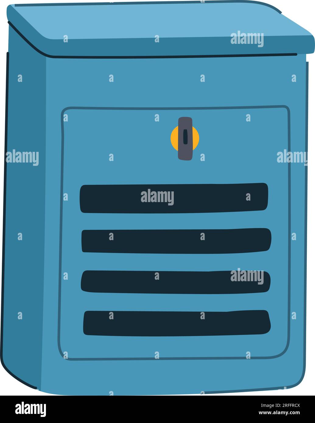 post mailbox mail cartoon vector illustration Stock Vector Image & Art ...