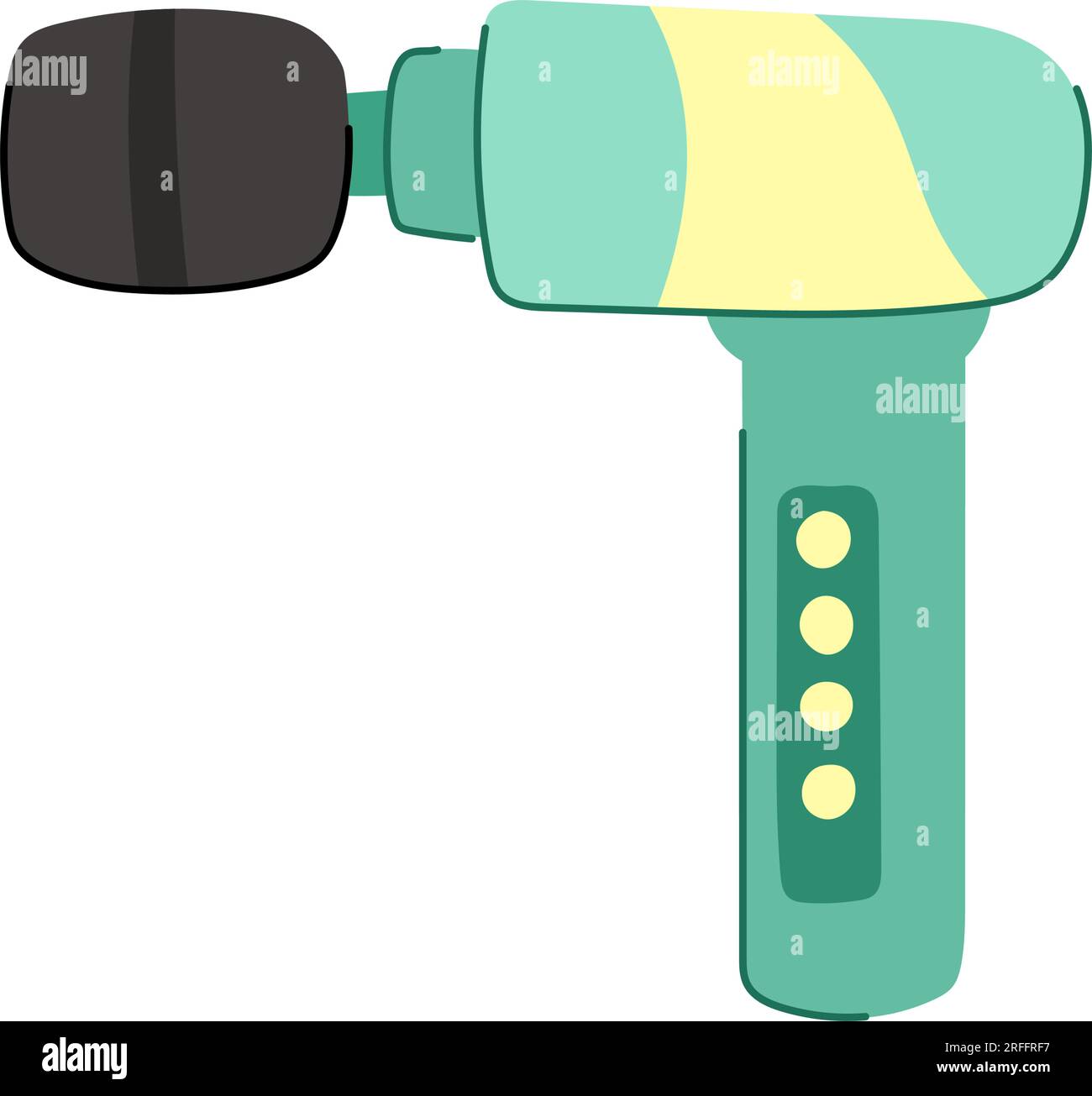 woman massage neck cartoon vector illustration Stock Vector Image & Art ...