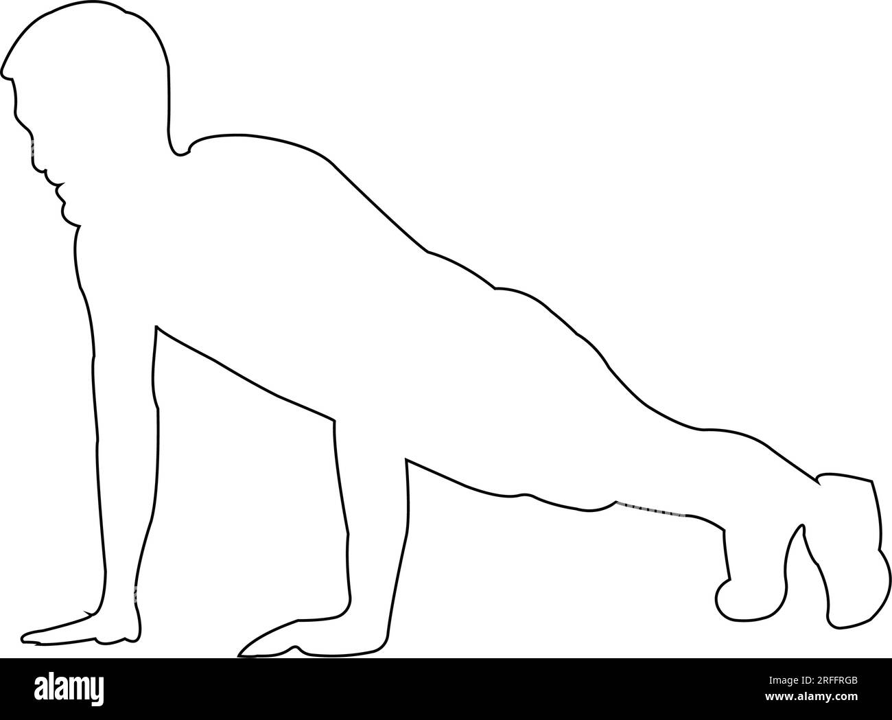 Bodybuilder pose black Stock Vector Images - Alamy