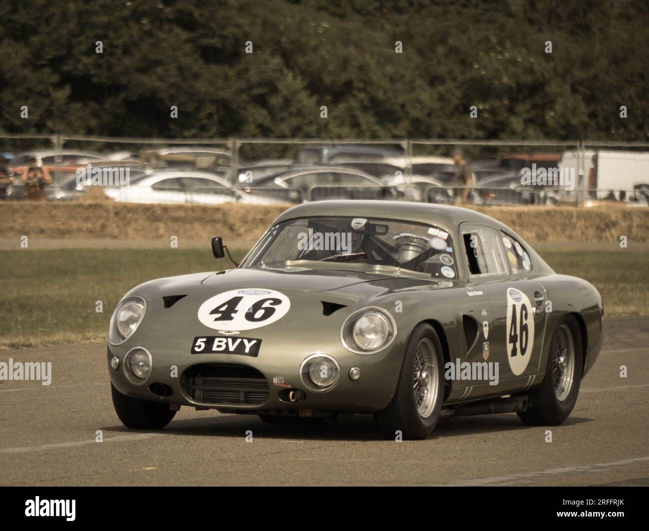 An Aston Martin DP214 on the track at Bicester Heritage Stock Photo - Alamy