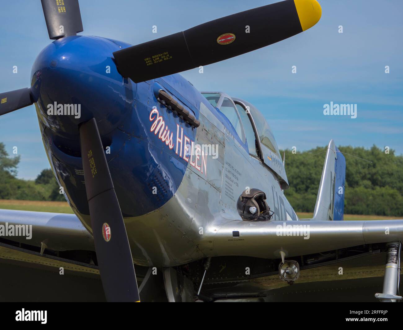 P51 D Mustang Miss Helen On Display At The Bicester Heritage Flywheel