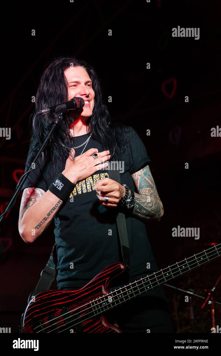 Modugno, Italy. 02nd Aug, 2023. Todd Kerns (Heroes and Monsters) Credit ...