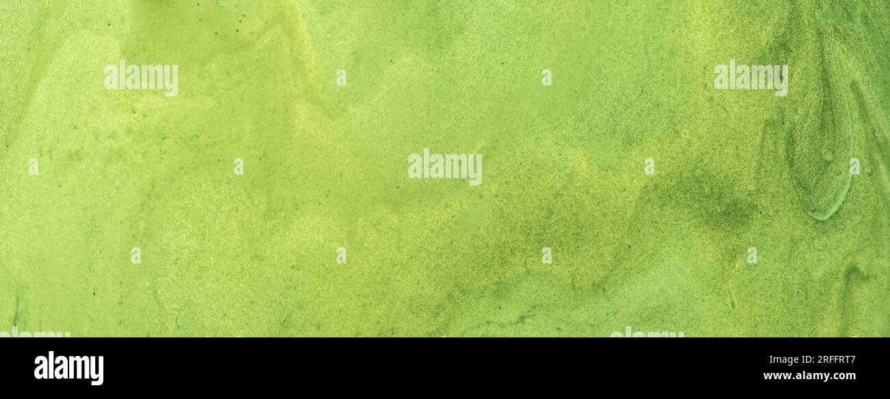 Abstract fluid art background light green colors. Liquid marble ...