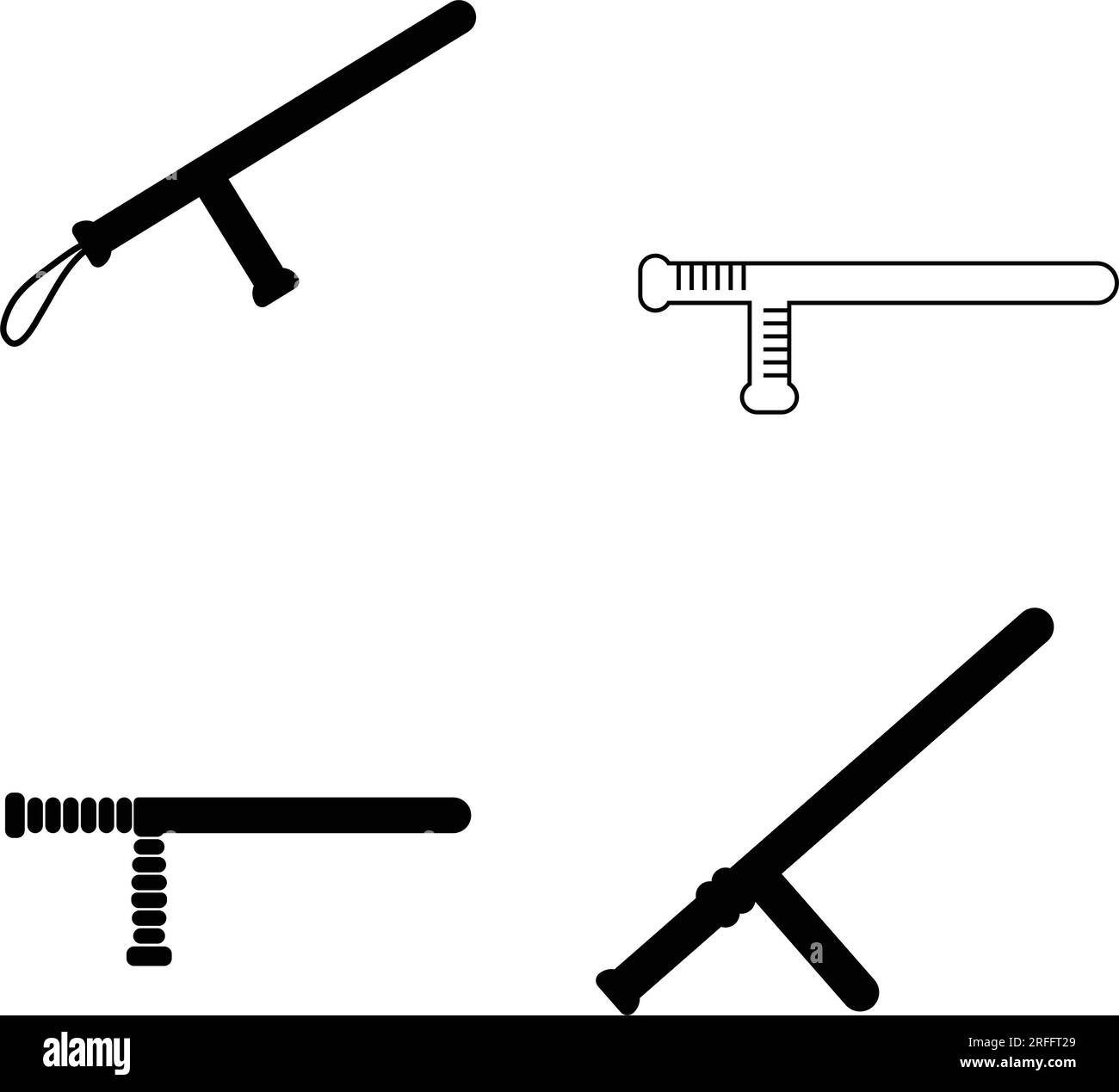 Police Batons icon, vector illustration symbol design Stock Vector ...