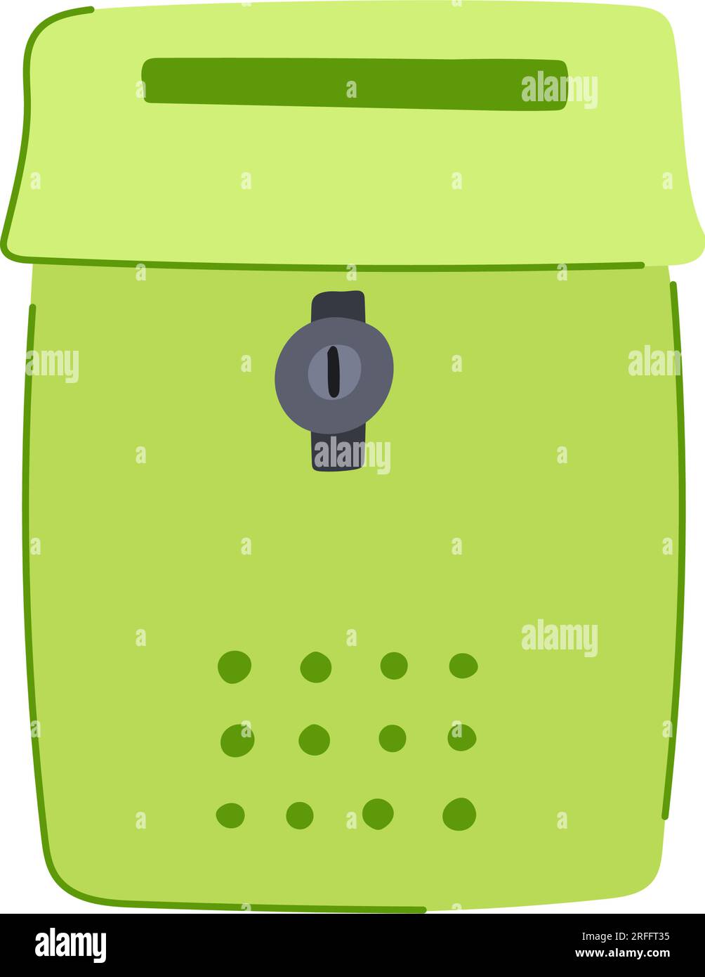 paper mailbox mail cartoon vector illustration Stock Vector Image & Art ...