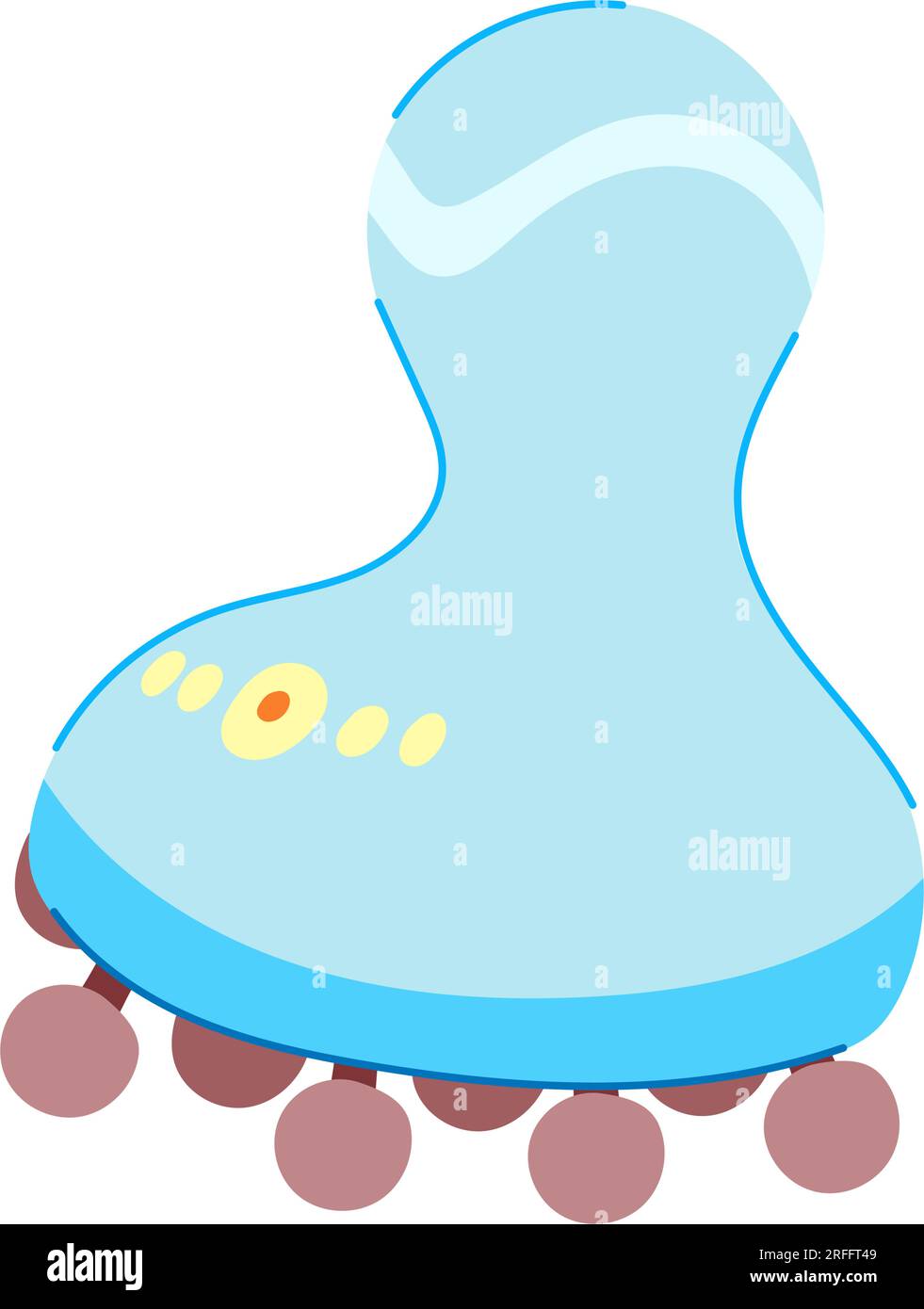 relax massage neck cartoon vector illustration Stock Vector Image & Art ...