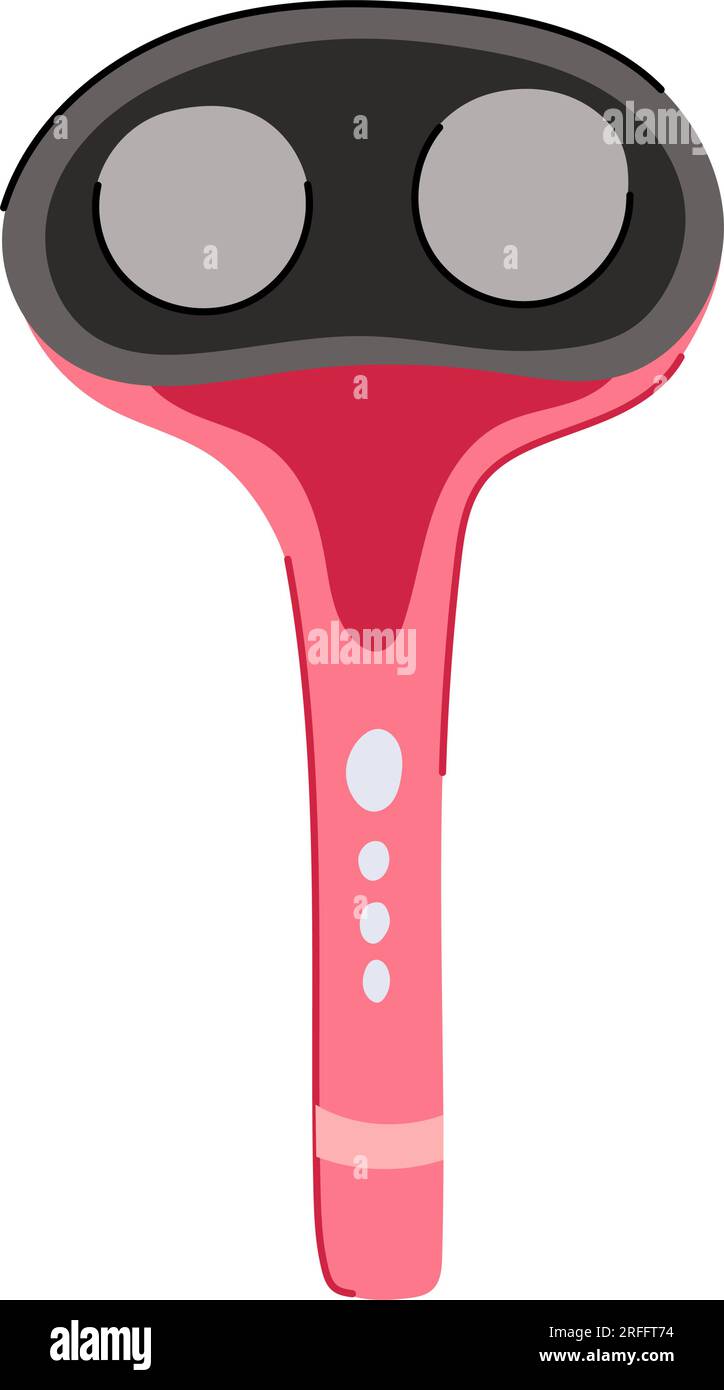 therapy massage neck cartoon vector illustration Stock Vector Image ...