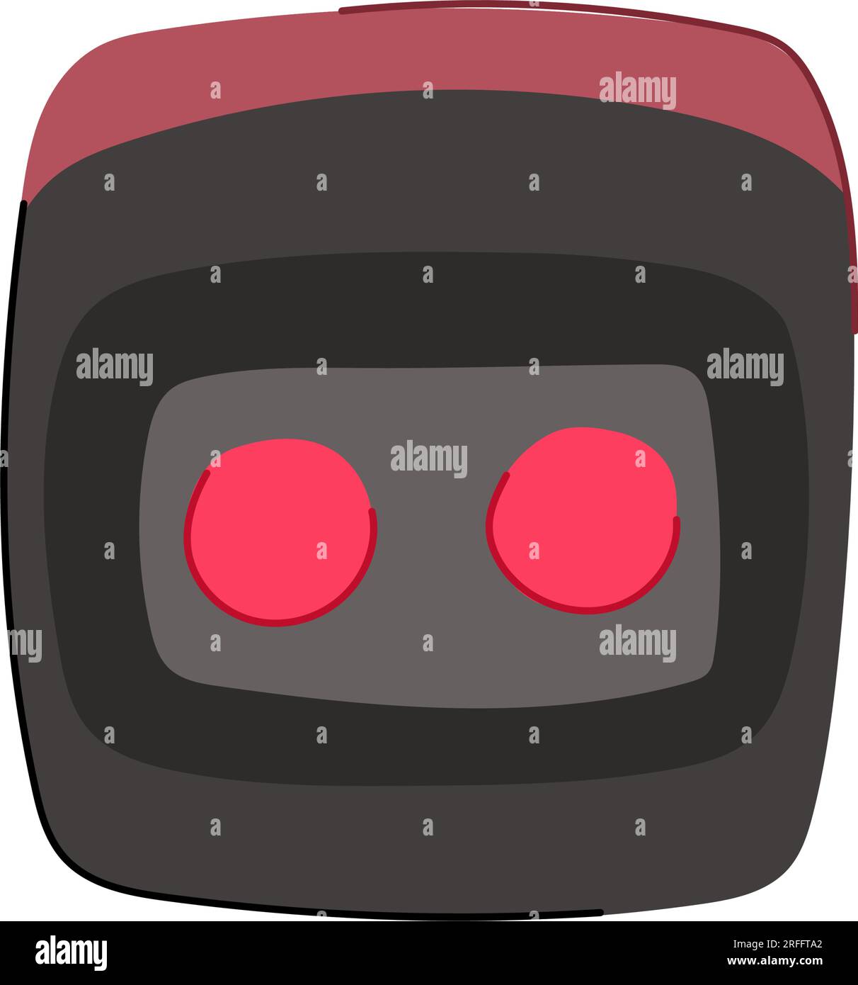 female massage neck cartoon vector illustration Stock Vector Image ...