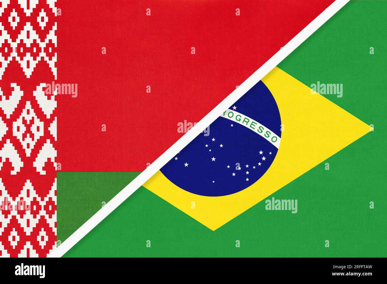 Belarus and Brazil, symbol of country. Belarusian vs Brazilian national ...