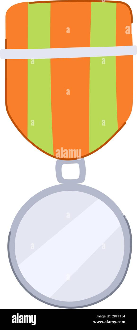 ribbon military medal cartoon vector illustration Stock Vector Image ...