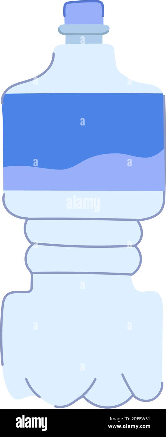 transparent mineral water cartoon vector illustration Stock Vector ...