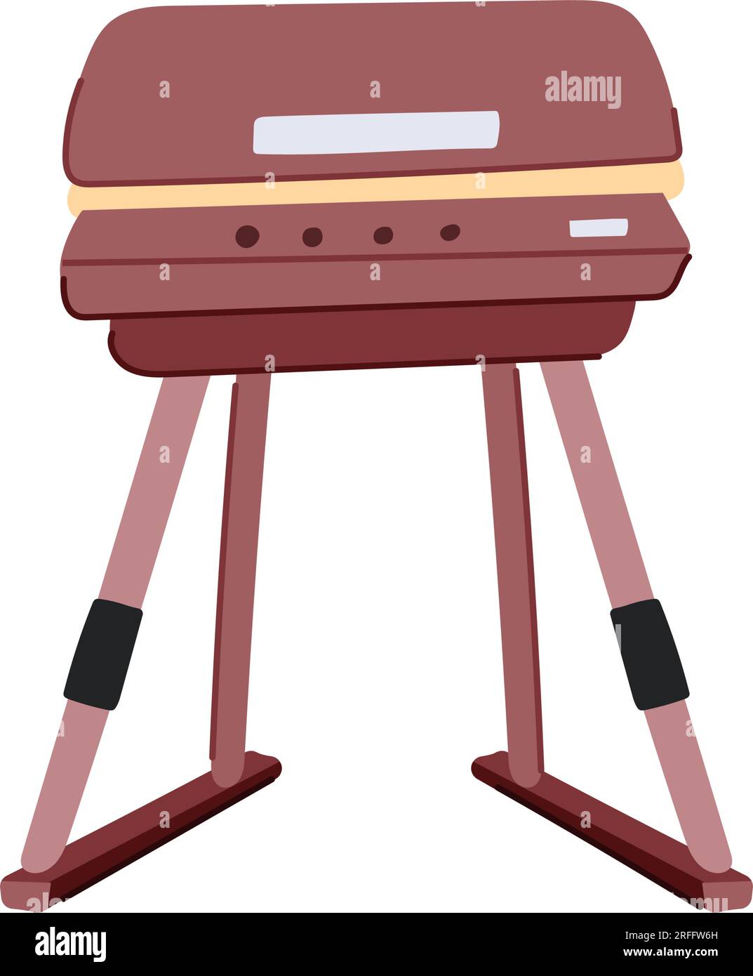 charcoal grill bbq cartoon vector illustration Stock Vector Image & Art ...