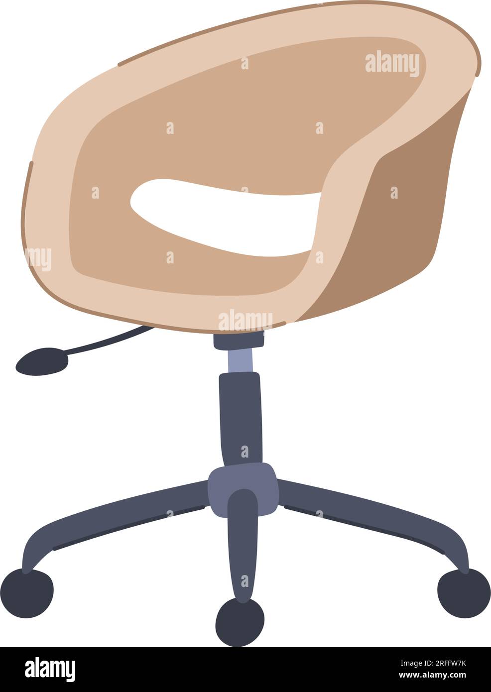 room office chair cartoon vector illustration Stock Vector Image & Art ...