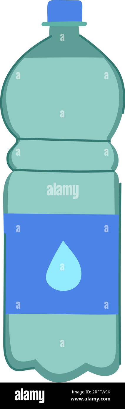 drink mineral water cartoon vector illustration Stock Vector Image ...