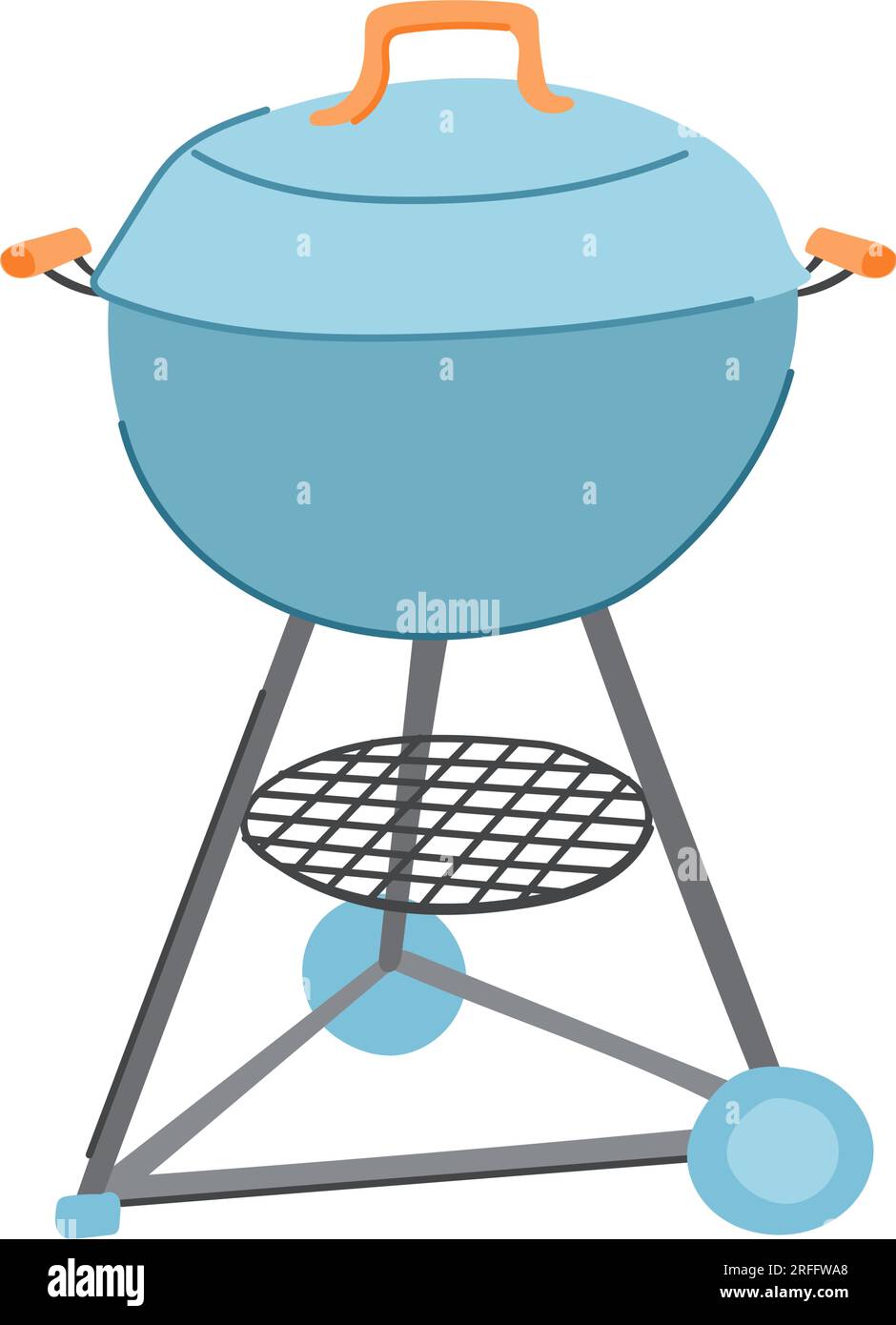 fire grill bbq cartoon vector illustration Stock Vector Image & Art - Alamy