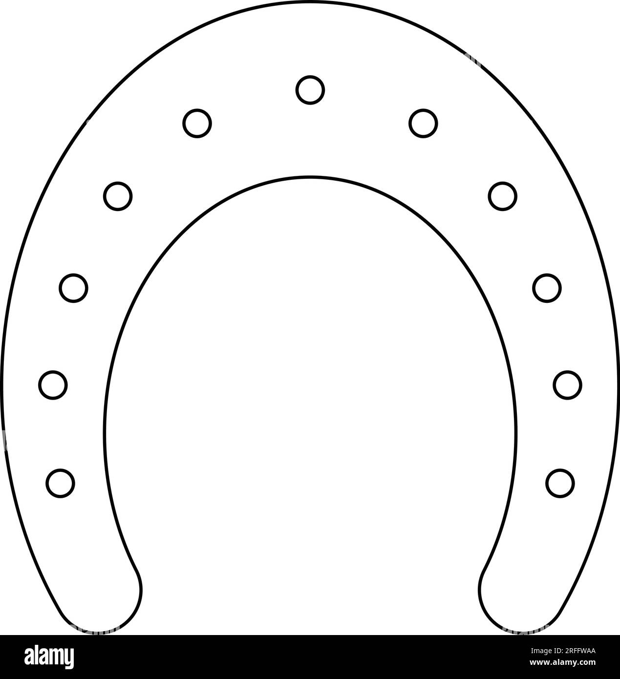 Horseshoe vector vectors Cut Out Stock Images & Pictures - Alamy