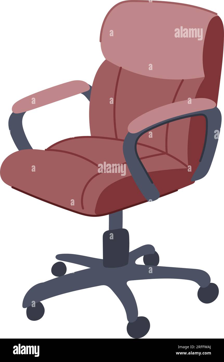 desk office chair cartoon vector illustration Stock Vector Image & Art ...