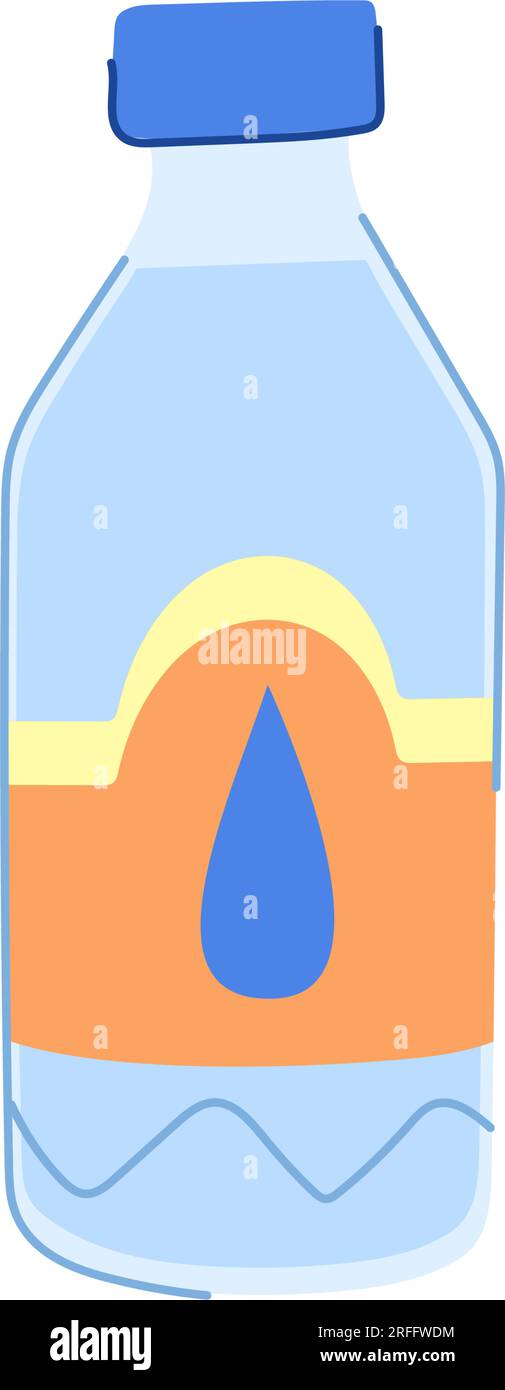 liquid mineral water cartoon vector illustration Stock Vector Image ...