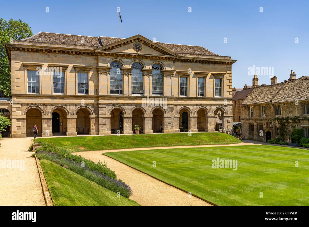 Das Worcester College der University of Oxford, Oxfordshire, England ...