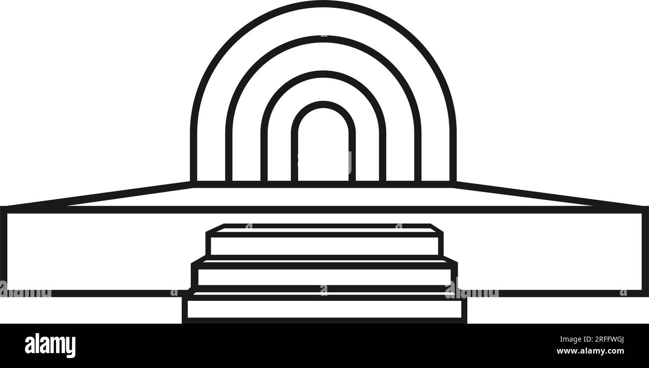 music festival stage icon vector illustration template design Stock ...