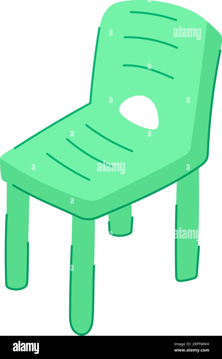school kid chair cartoon vector illustration Stock Vector Image & Art ...