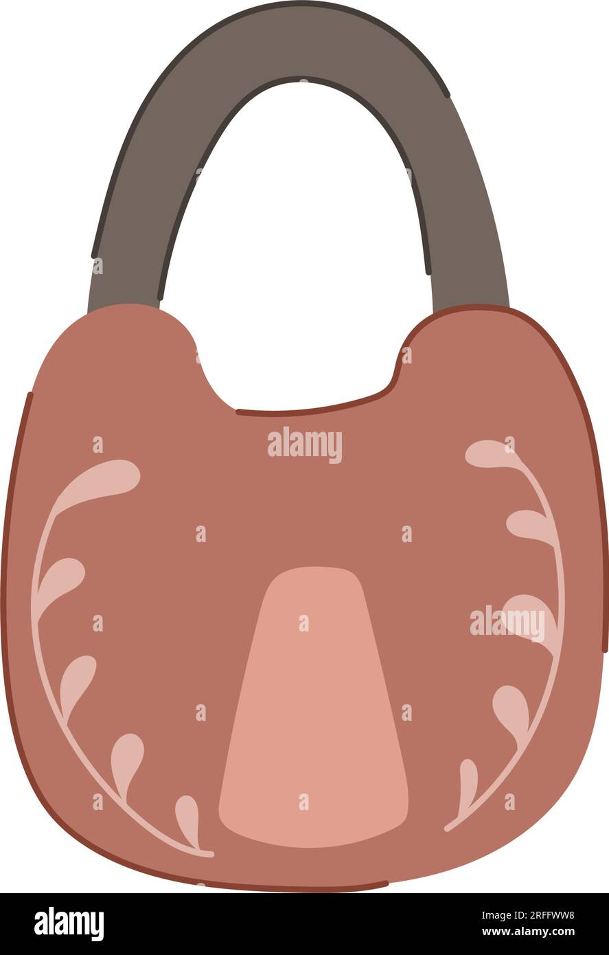 lock padlock vintage cartoon vector illustration Stock Vector Image ...