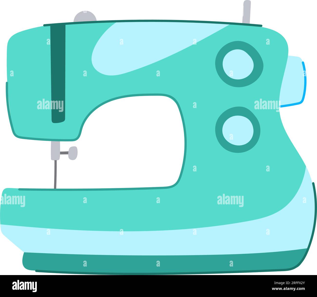 Thread Sew Machine Cartoon Vector Illustration Stock Vector Image And Art
