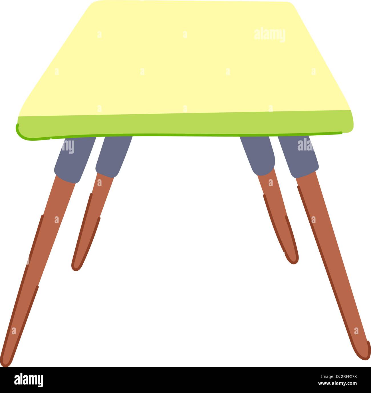 interior kid table cartoon vector illustration Stock Vector Image & Art ...