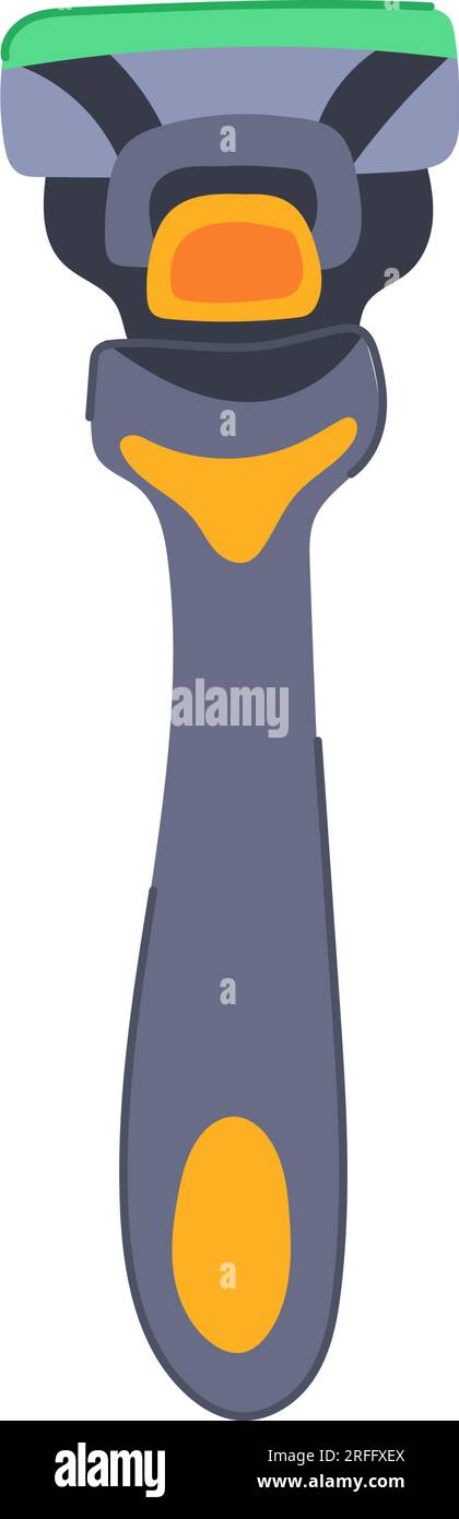 blade shaver handle cartoon vector illustration Stock Vector Image ...