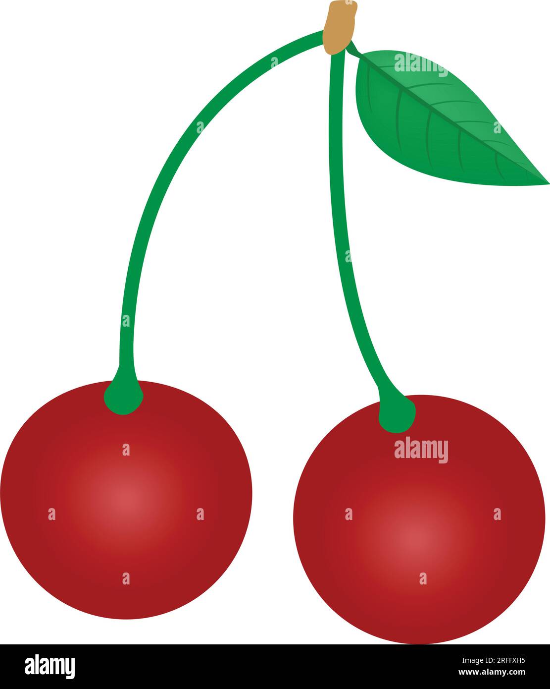 Cherry fruit Stock Vector Images - Alamy