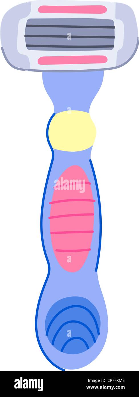 equipment shaver handle cartoon vector illustration Stock Vector Image ...