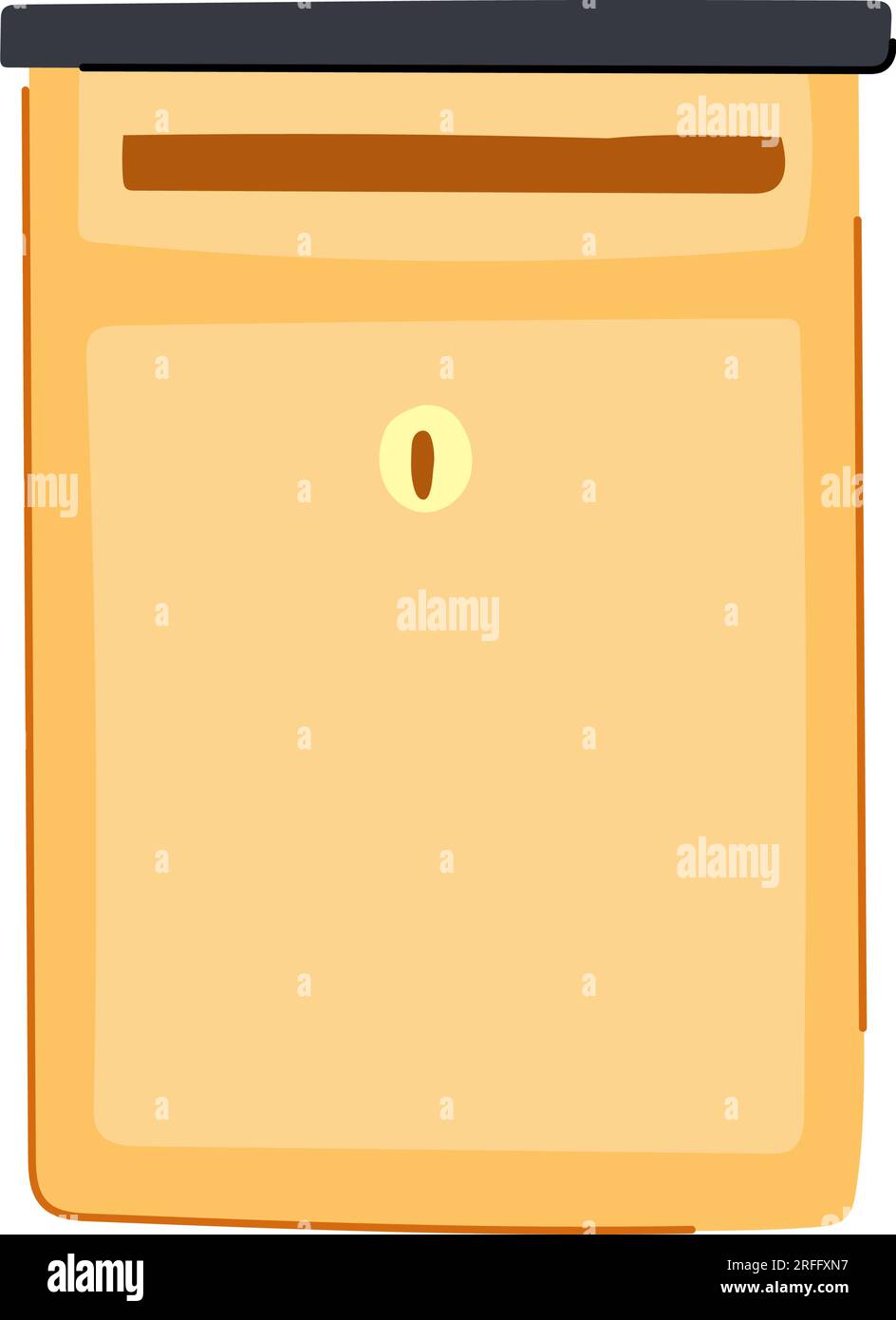 postal mailbox mail cartoon vector illustration Stock Vector Image ...